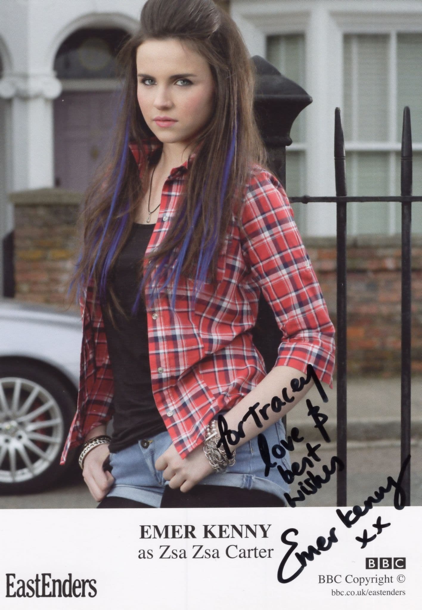 Emer Kenny As Zsa Zsa Carter Bbc Eastenders Rare Hand Signed Cast Card