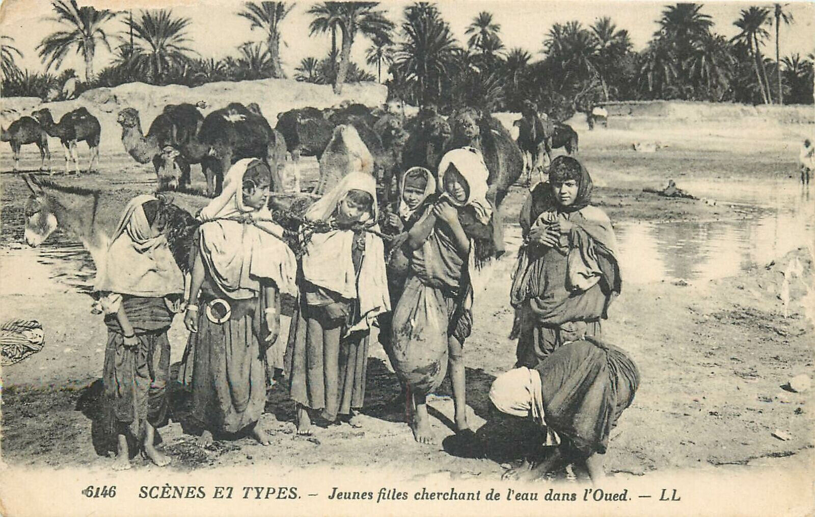 Lot of 5 vintage postcards North Africa scenes and types Arab community life | Africa - Algeria ...