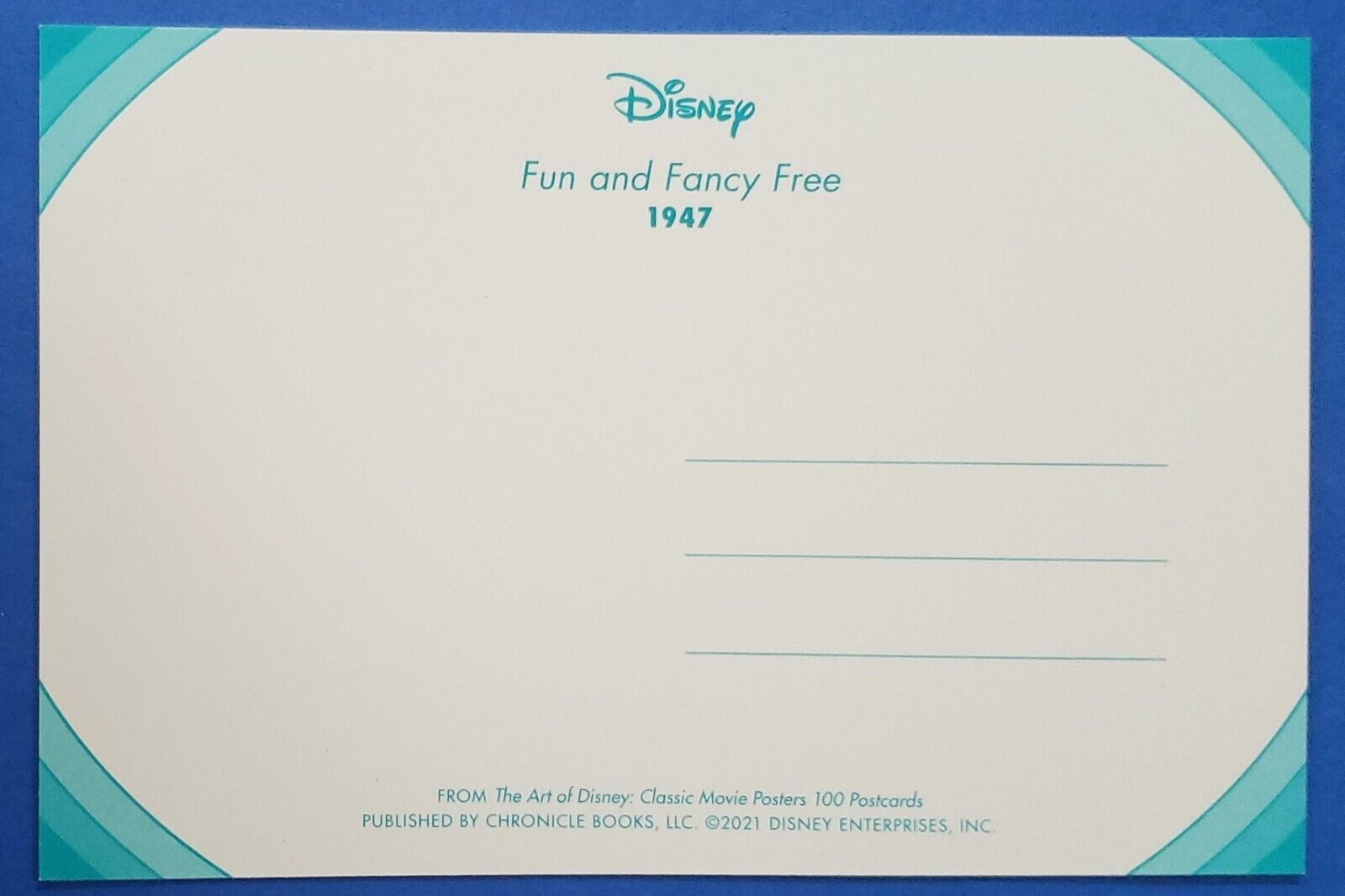 Postcard Walt Disneys Fun and Fancy Free Disney Classic Movie Posters 4 ...