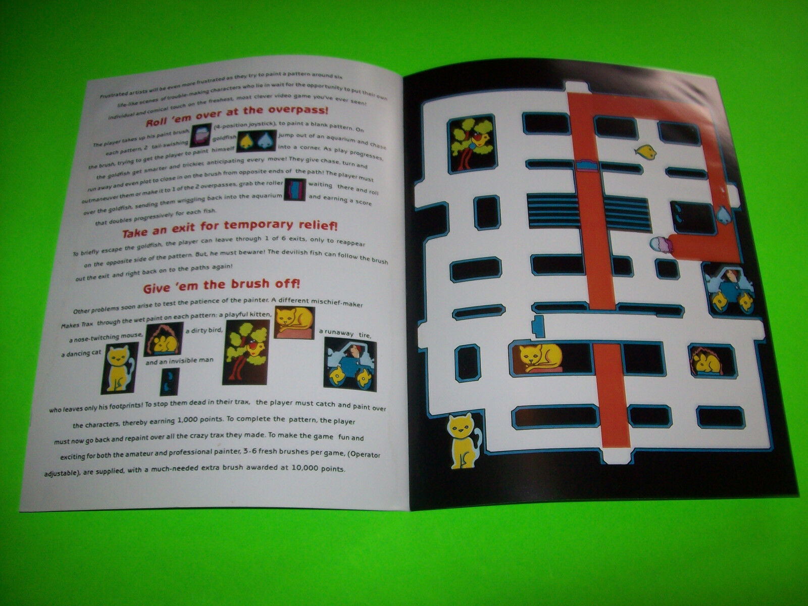 Make Trax by Williams Original NOS Video Arcade Game Promo Sales Flyer ...