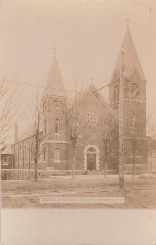 RPPC Church of the Holy Trinity - Webster NY, New York - pm 1906 ...