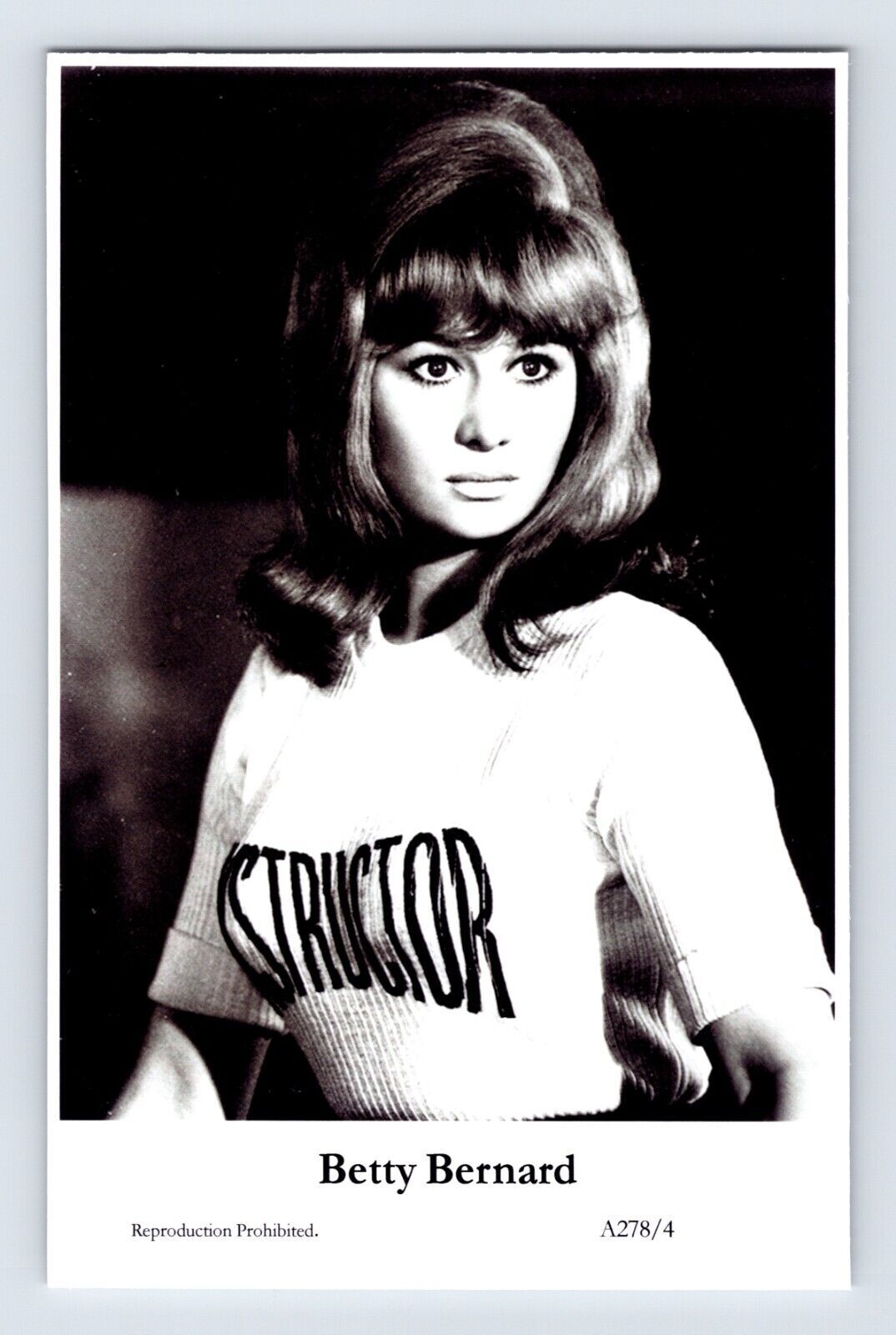 Postcard RPPC Betty Bernard Glamour Head Shot Photo 2000s 3.5x5.5 Print ...