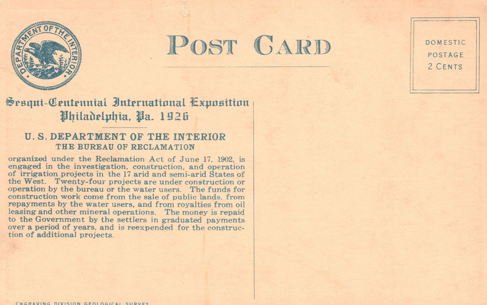 Vintage Postcard 1920's Elephant Butte Dam Rio Grande Project N. Mexico ...