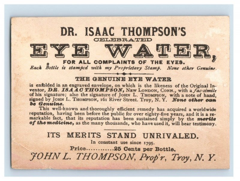 1880s-90s Dr. Isaac Thompson's Eye Water Cute Cat Set Of 5 Fab! P126 ...