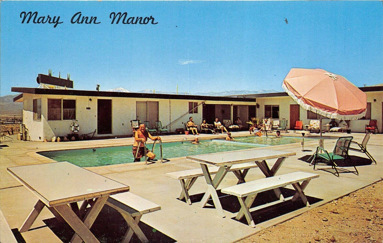 Desert Hot Springs California 1950-60s Postcard Mary Ann Manor Motel ...
