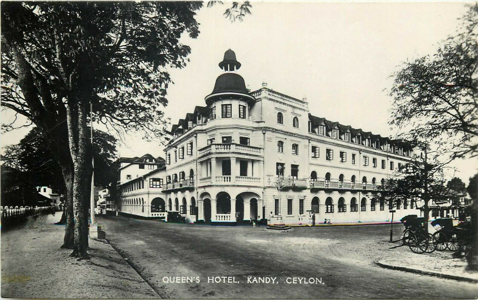 Queen`s Hotel Kandy Ceylon 1950s real photo postcard | Other / Unsorted, Postcard / HipPostcard