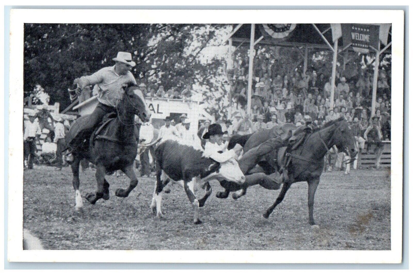 1941 Iowa's Championship Rodeo Horse Cowboy Sidney Iowa Vintage Antique ...