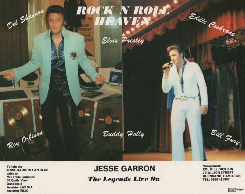 Jesse Garron Elvis Presley Singer Hall Of Fame 2x Hand Signed Letter ...