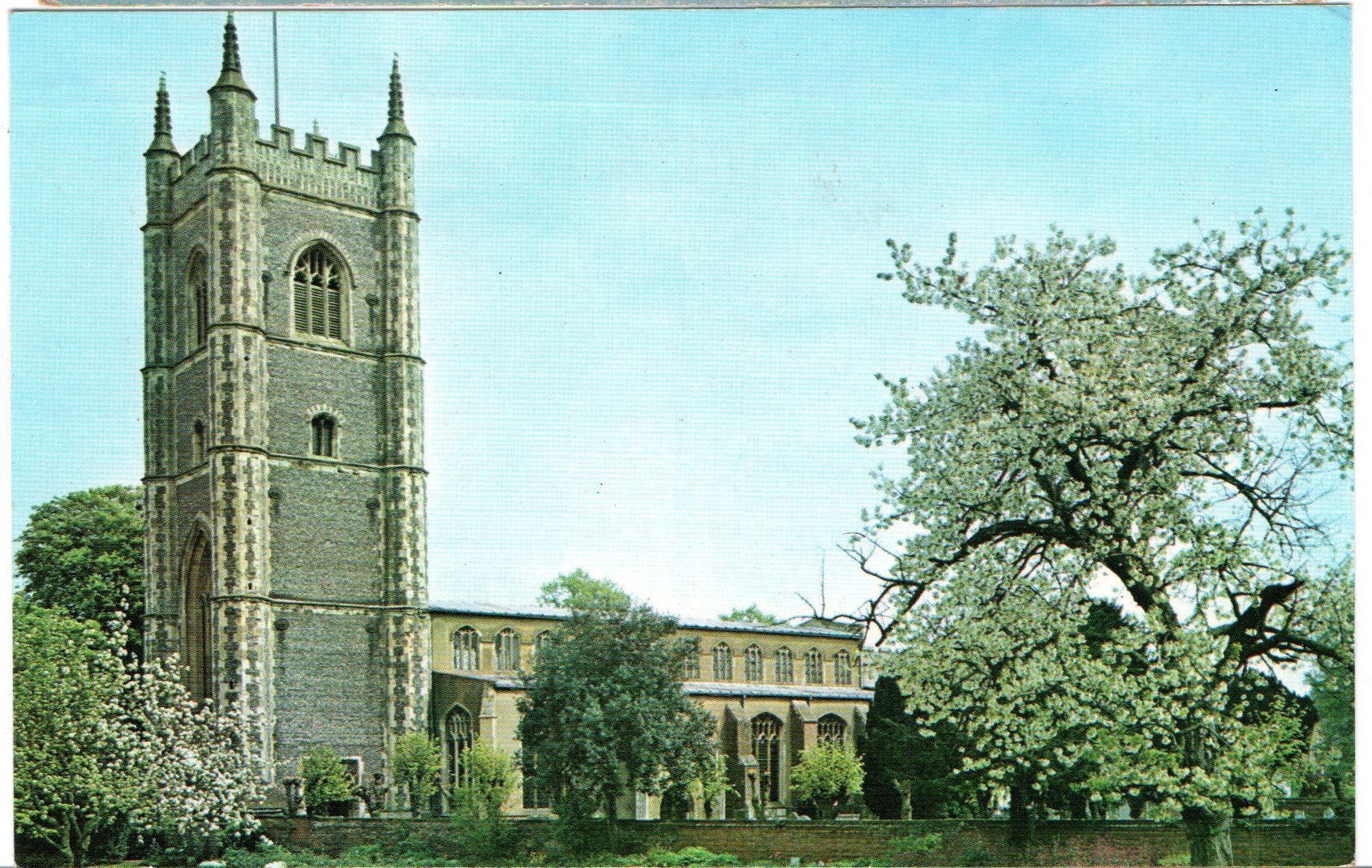 St Mary's Church Deadham Built 1492 Postcard C. 1970s Vintage Jarrold ...