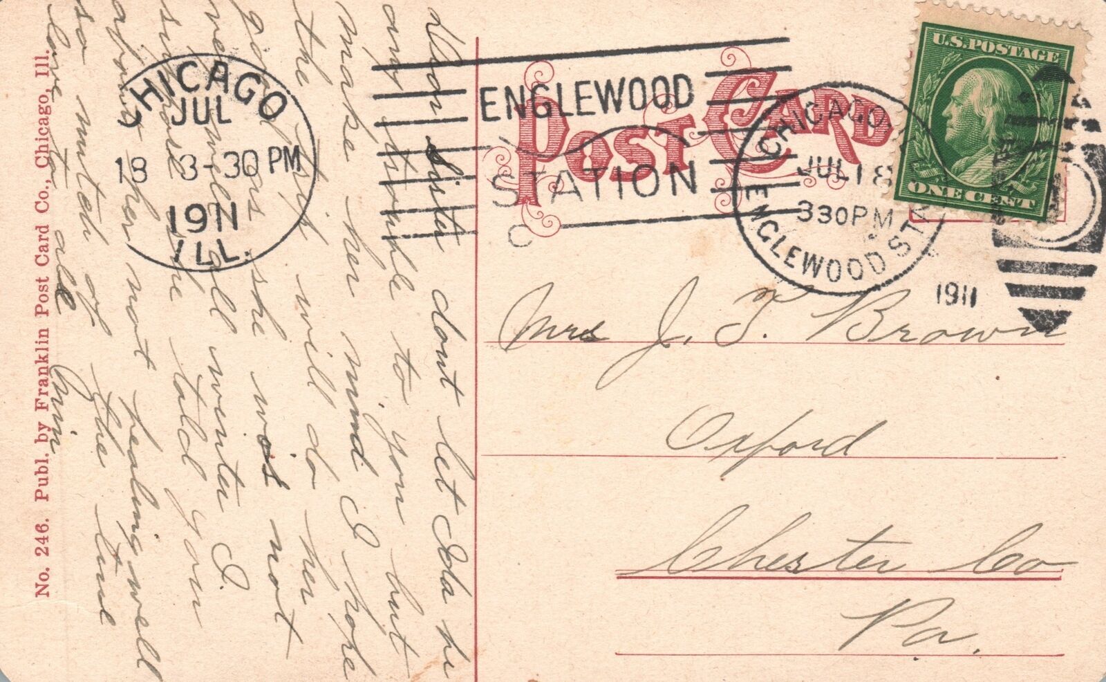 Vintage Postcard 1911 Sears Roebuck & Co. Largest Mail Order House ...