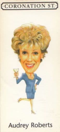 Audrey Roberts Coronation Street Unique Tiny Miniature Collectors Card ...