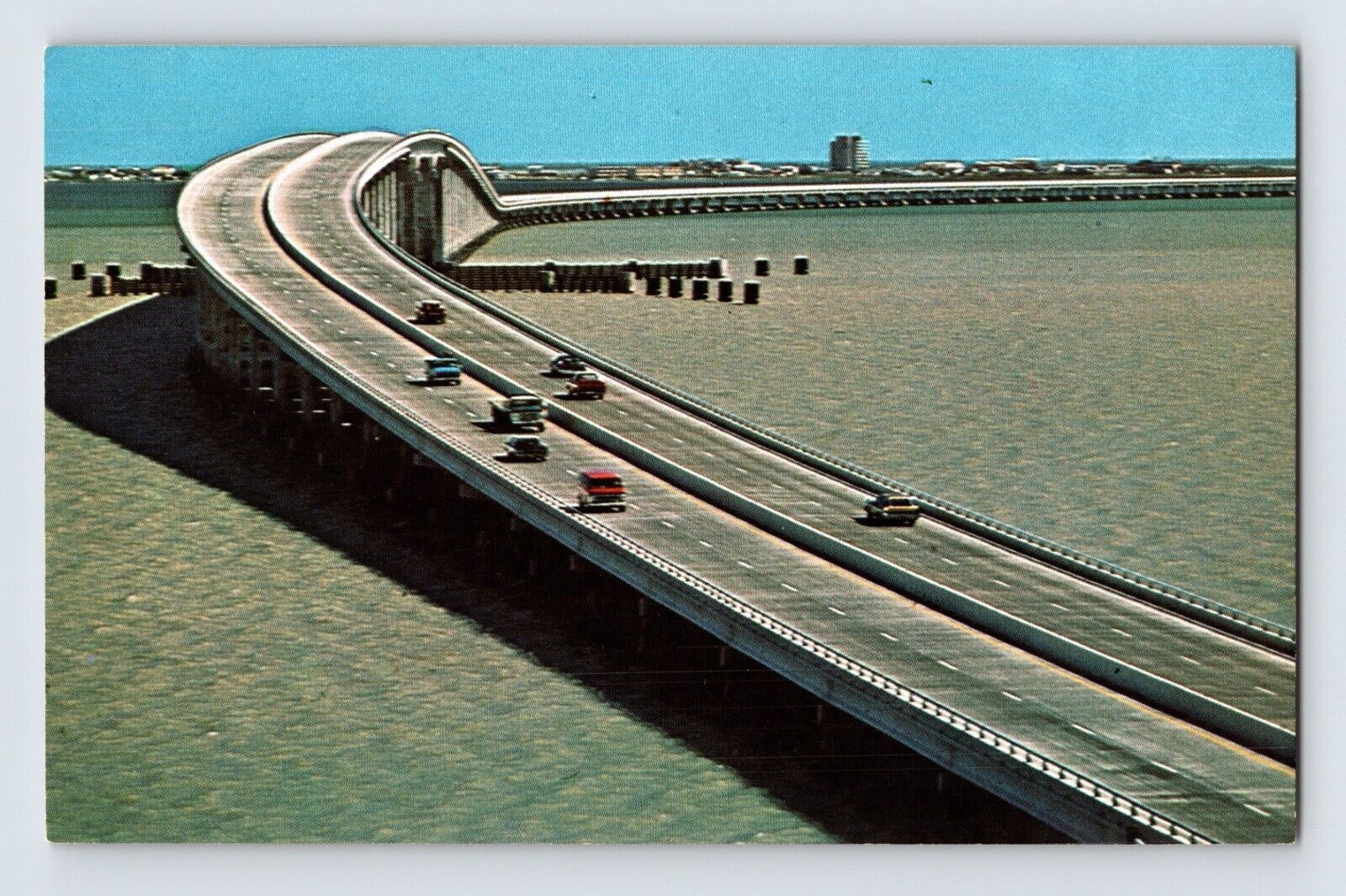Postcard Texas Port Isabel TX Queen Isabella Causeway Bridge 1960s ...