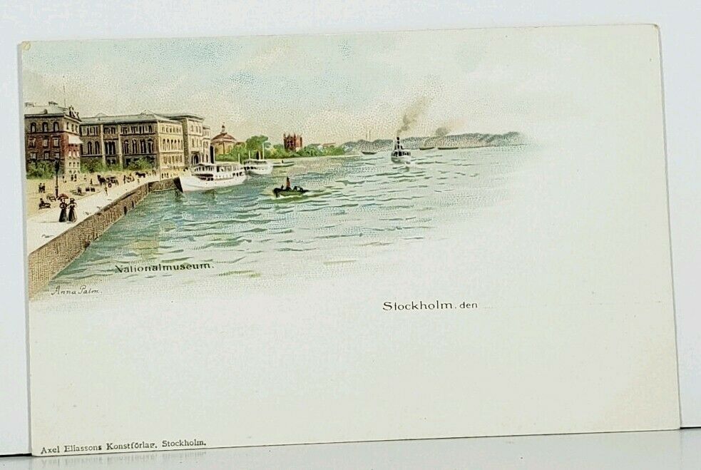 Sweden Stockholm National Museum c1900 Anna Palm Postcard A4 | Europe ...