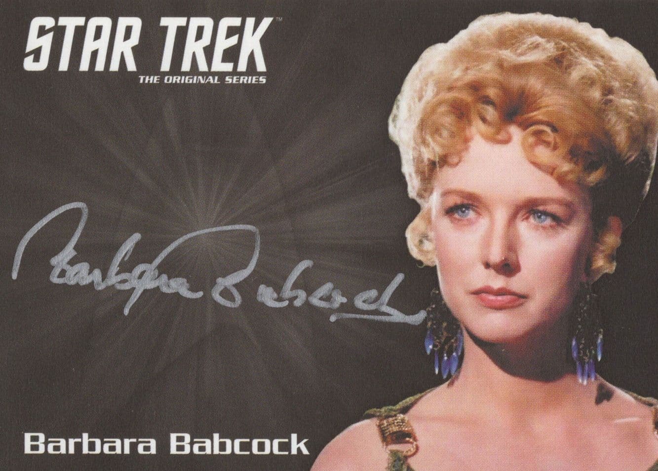 Barbara Babcock Star Trek The Original Series Signed Autograph Card ...