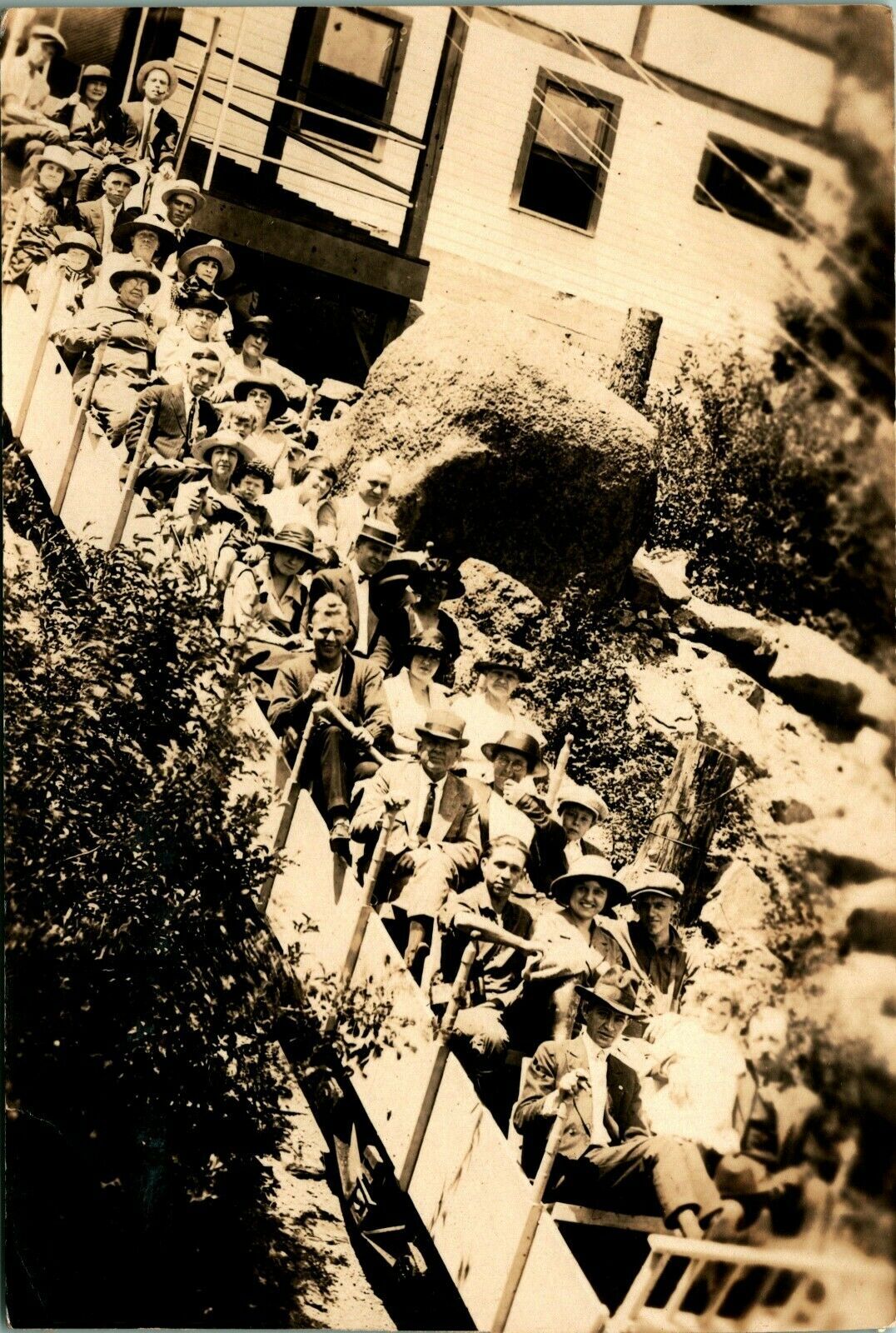 RPPC Manitou Escena Incline A MT Parque Co Colorado Tarjeta Postal ...