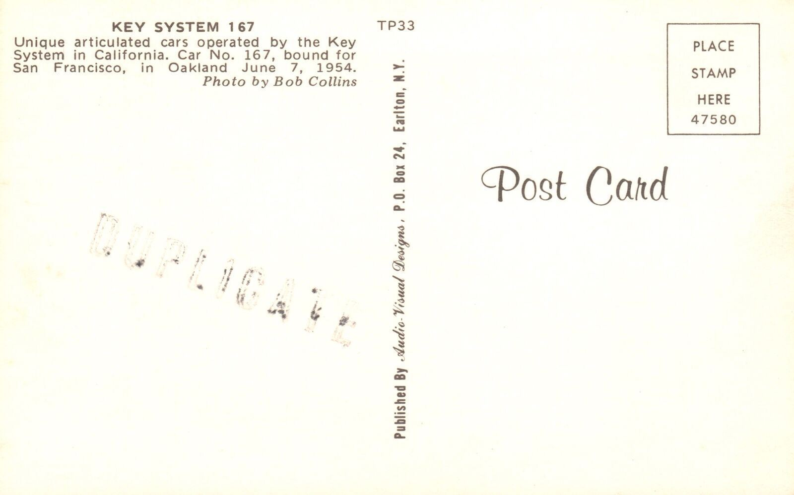 Vintage Postcard Key System 167 Unique Articulated Car Key System ...