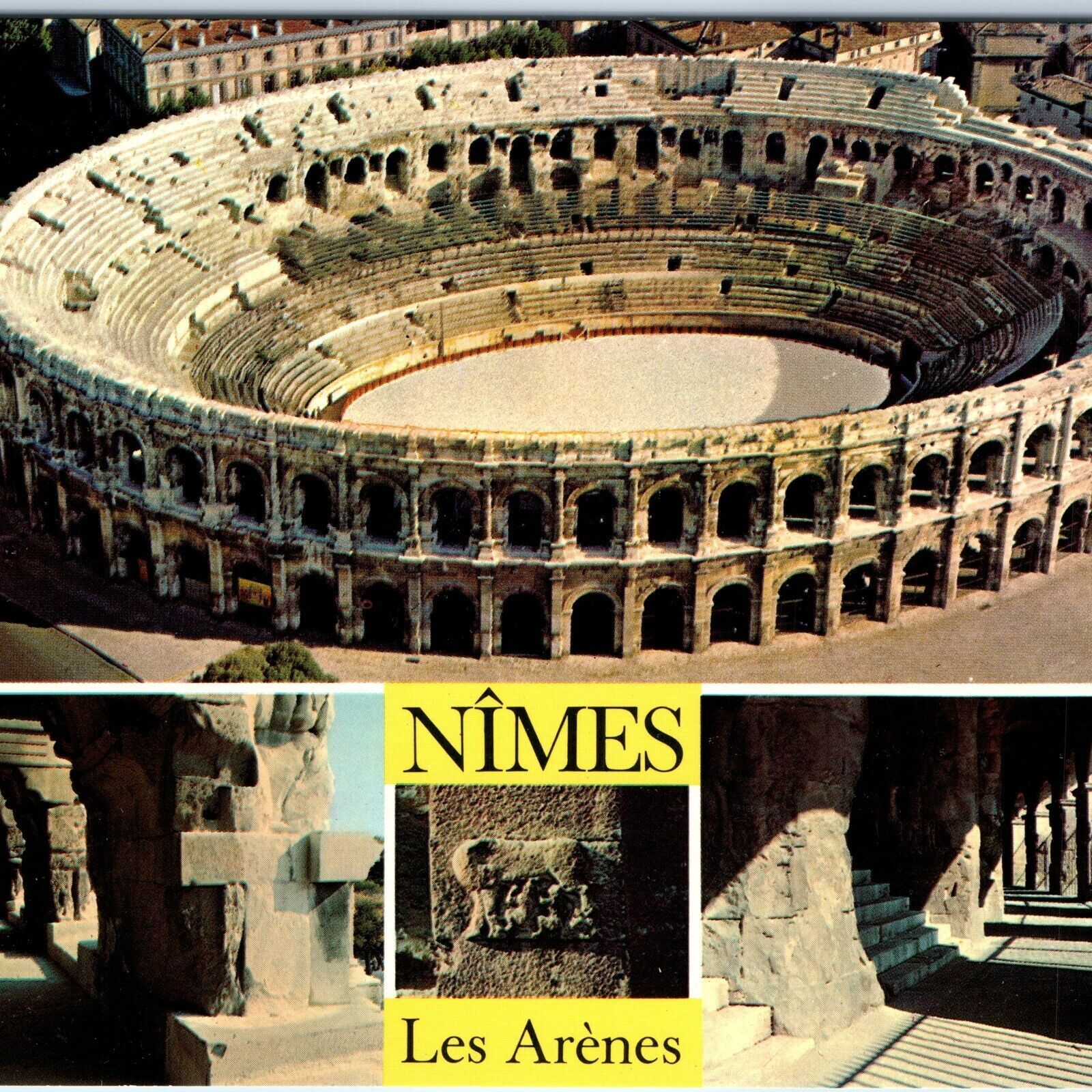 c1970s Nimes, France Ancient Roman 100BC Amphitheatre Romulus Remus 4x6 ...