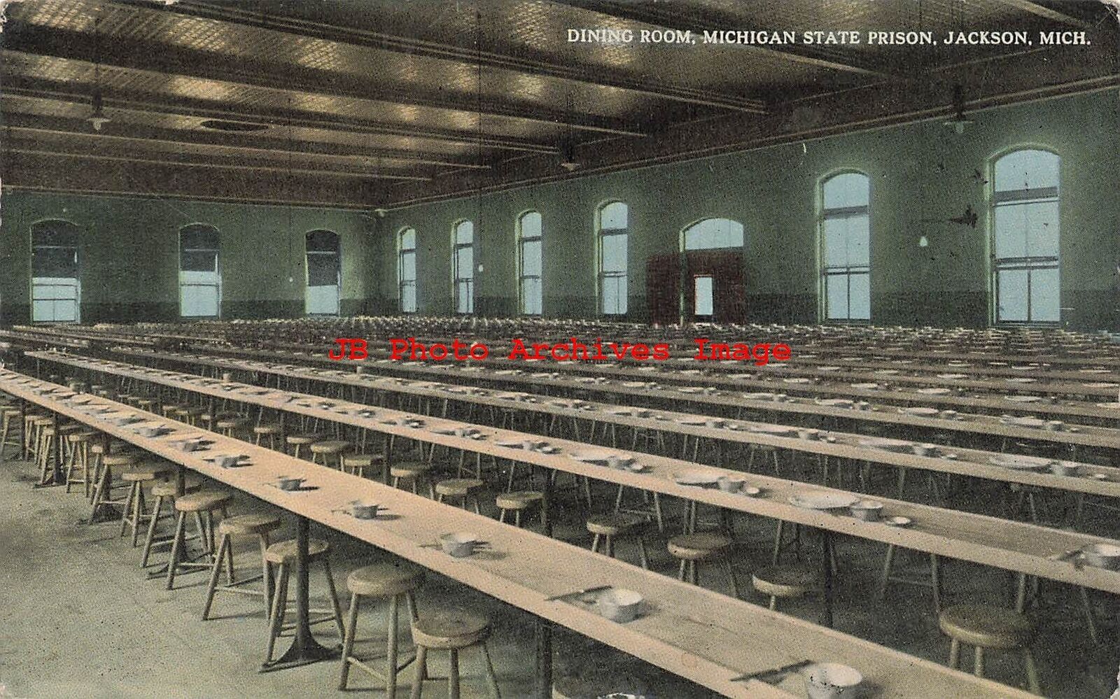 MI, Jackson, Michigan, State Prison, Dining Hall Interior View, 1914 PM ...
