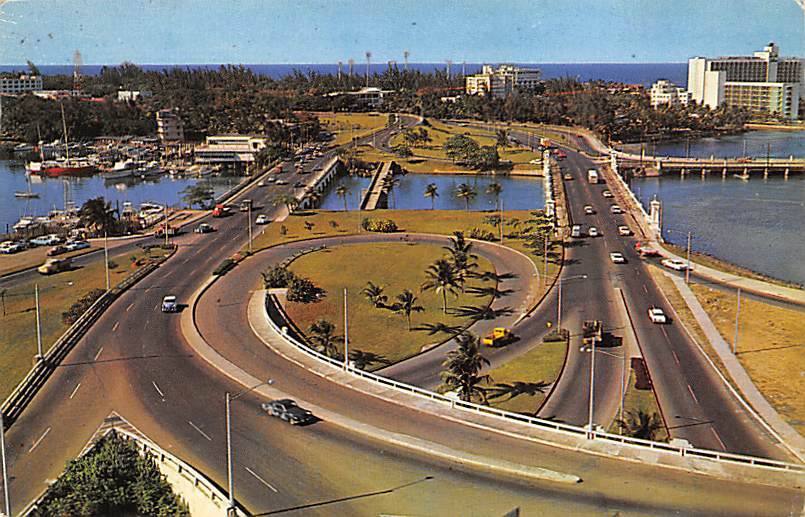 Traffic Circle Santurce Puerto Rico 1961 | Topics - Other, Postcard ...