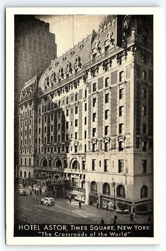 1920s Times Square New York Hotel Astor Crossroads of the World ...