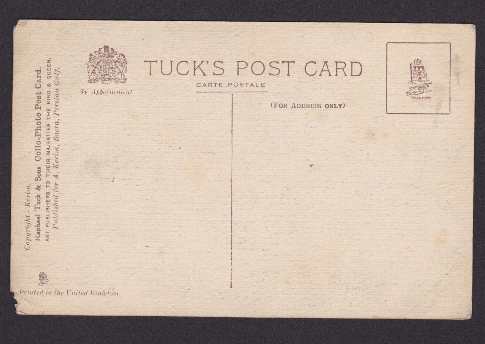 GREAT BRITAIN, Postcard, British Camp Ali Gharbi Mesopotamia, RPPC ...