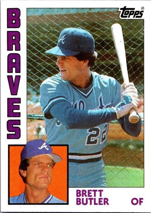 1984 Topps Baseball Card Brett Butler Atlanta Braves sk16692 | Topics ...