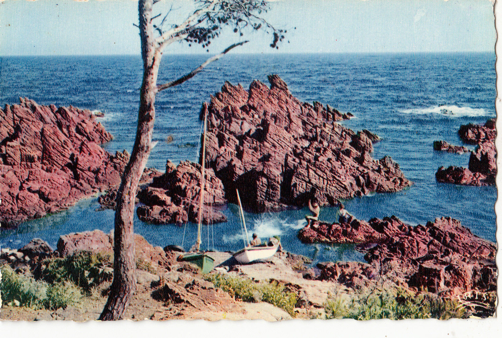 BF14101 la petite calanque cote d azur france front/back image | Europe ...