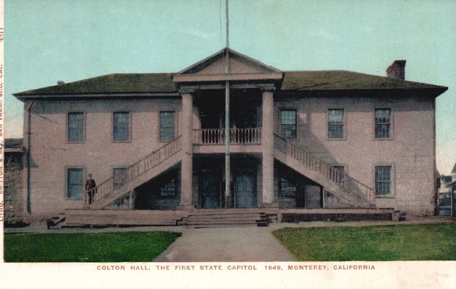 Vintage Postcard Colton Hall the First State Capitol 1849 Monterey ...