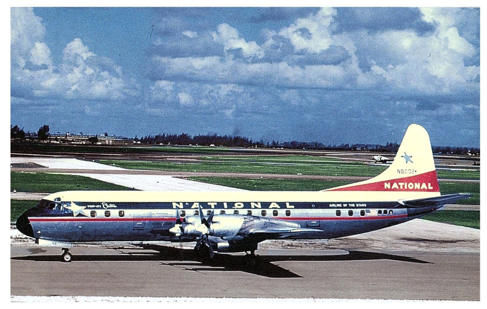 National Airlines Lockheed L 188 Electra At Miami 1961 Aircraft ...