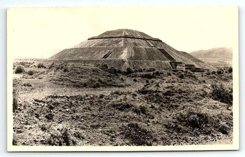1930s Teotihuacan Aztec Pyramid of the SUN Mexico Kodak Rppc Postcard ...