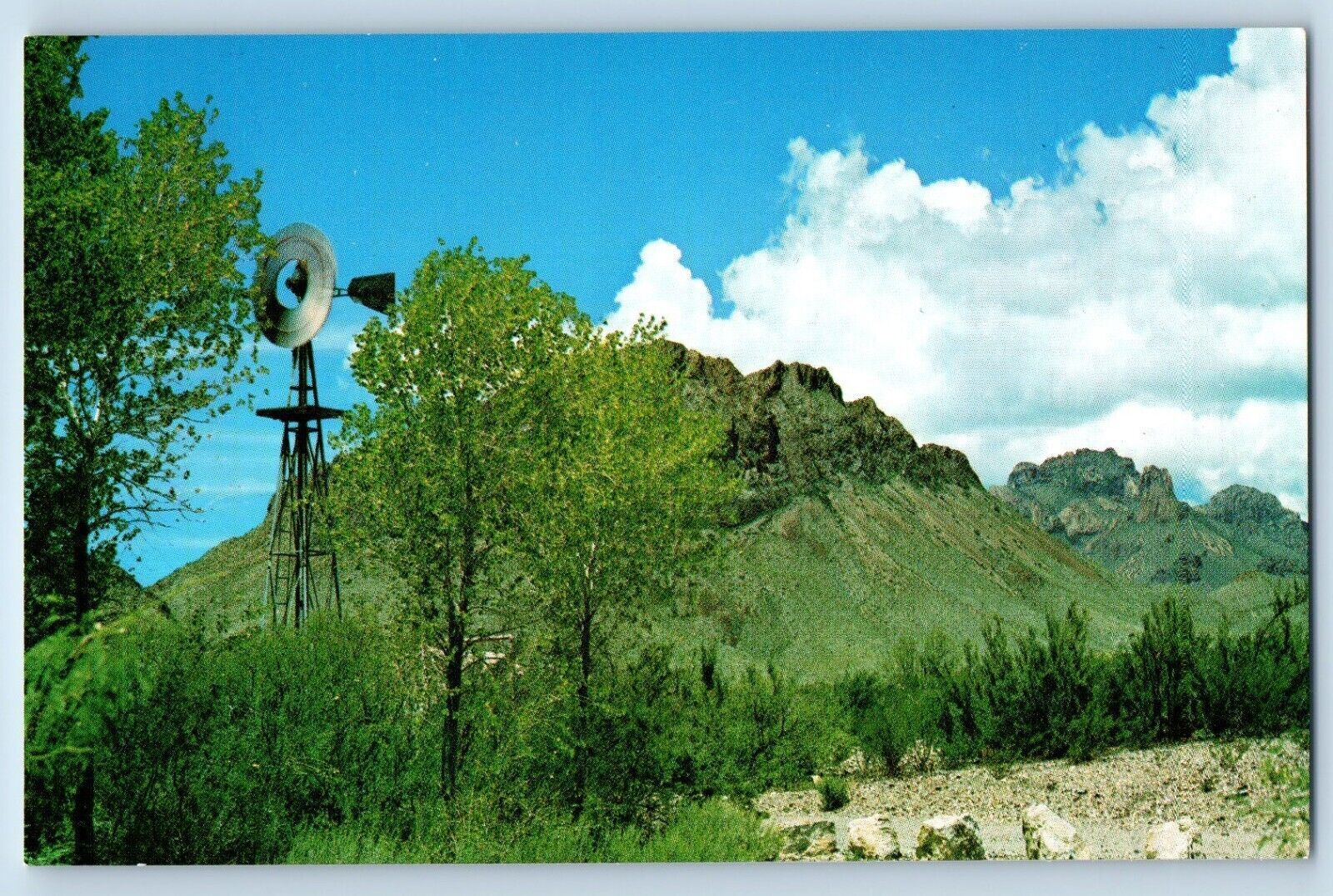 Big Bend Texas Postcard Old Ranch National Park Sam Nail Burro Mesa ...