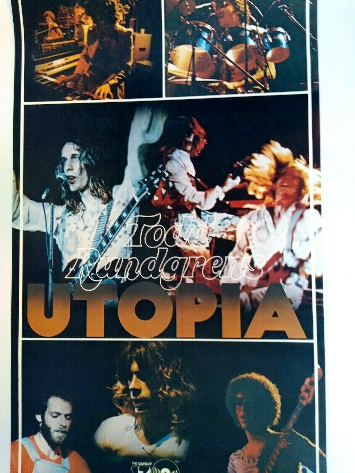 Todd Rundgren Utopia Band Poster Original 1975 Prog Rock Music 22" Wall ...