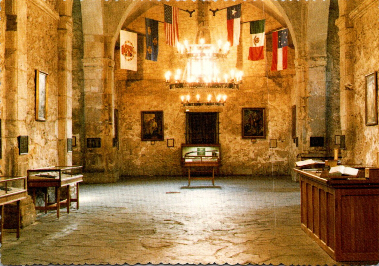 Texas San Antonio The Alamo Interior View | United States - Texas - San ...
