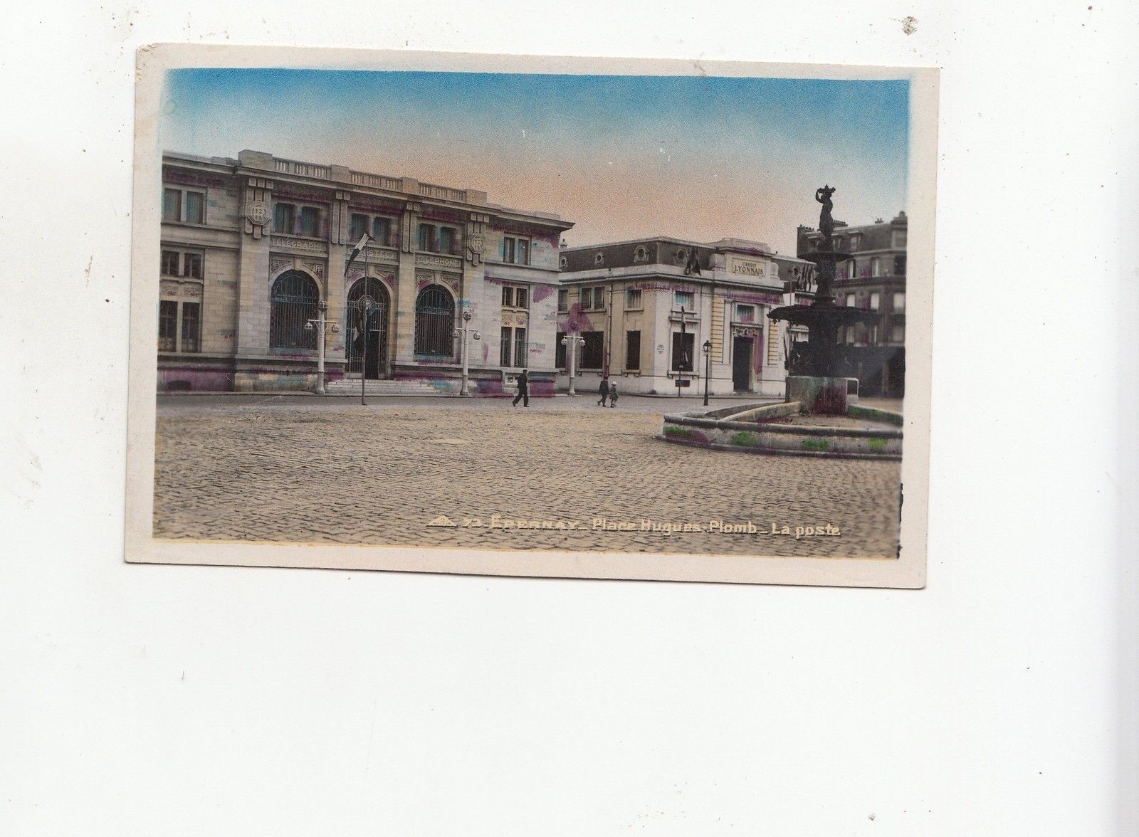 BF26589 epernay palce hugues plomb la poste france front/back image ...