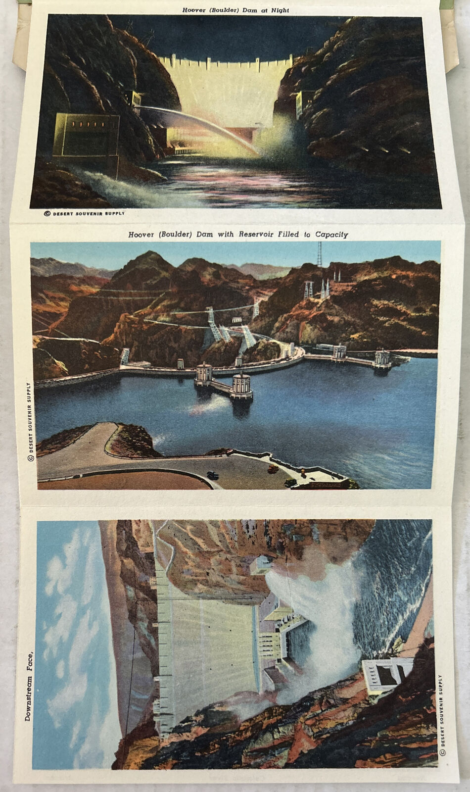Hoover (Boulder) Dam Nevada 18 Postcards Souvenir Folder | United ...