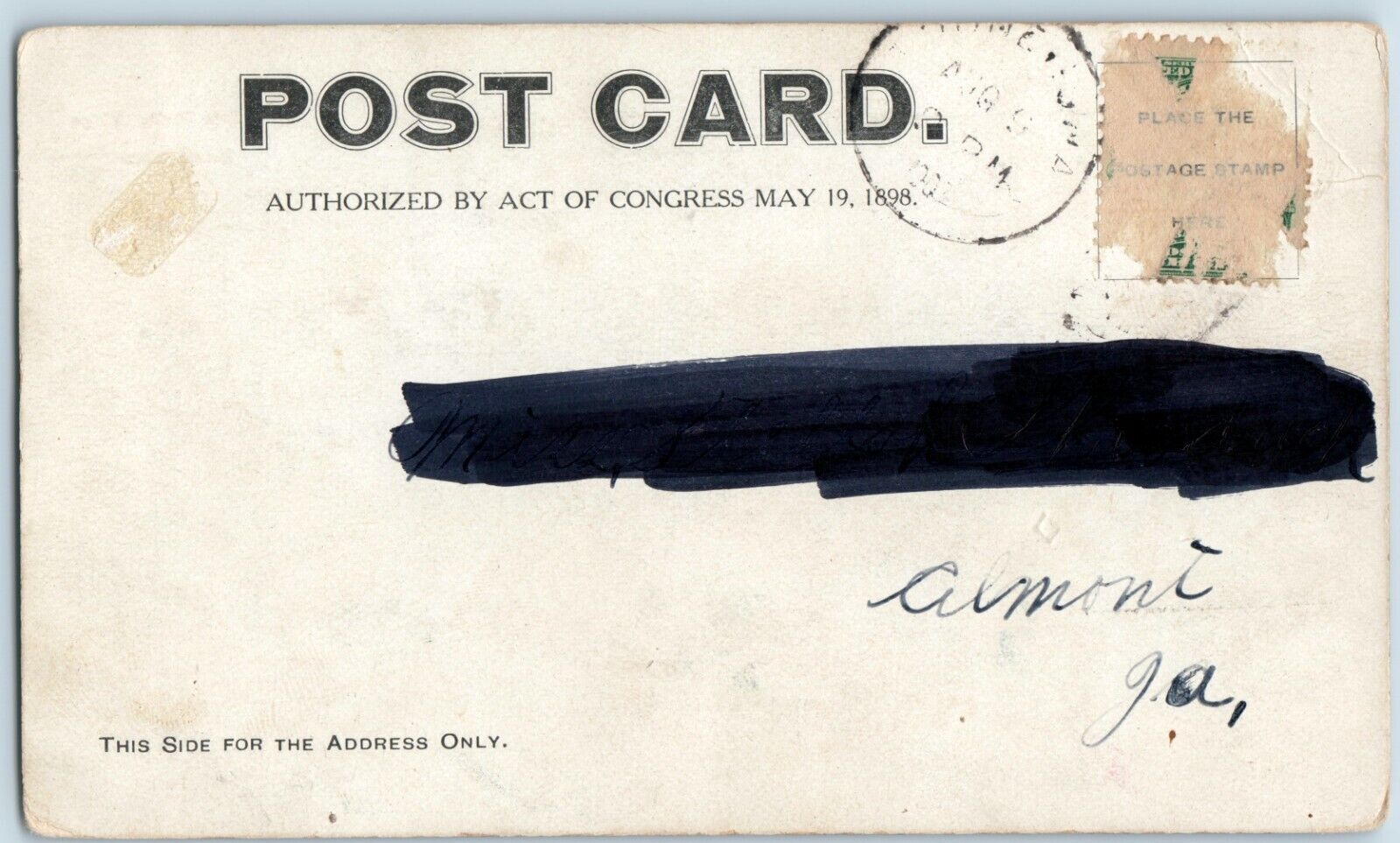 1898 Boone, IA Early Kate Shelly High Bridge Truss Railway Heroine ...