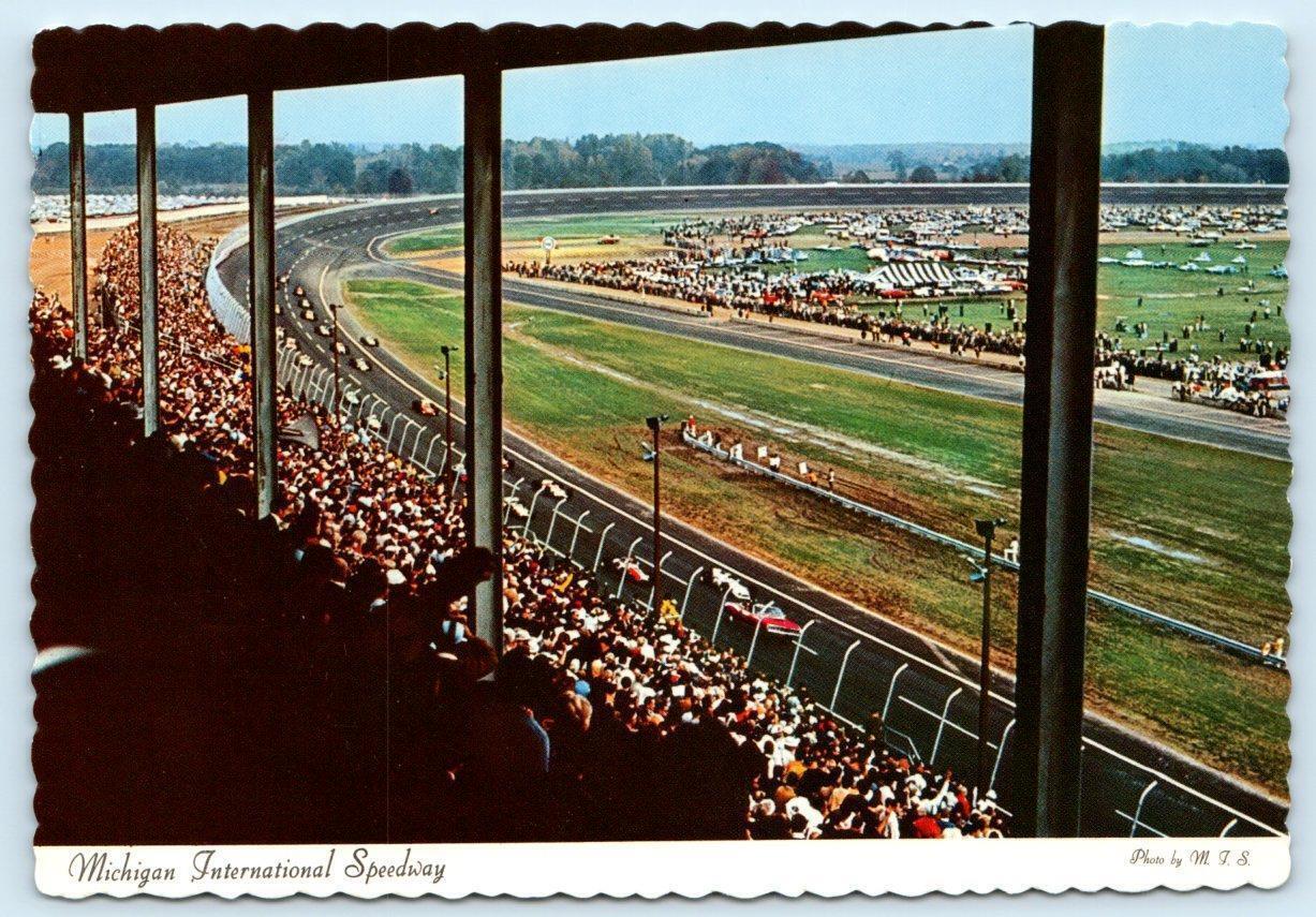 MICHIGAN INTERNATIONAL SPEEDWAY, Irish Hills MI ~Grandstand 4"x6 ...