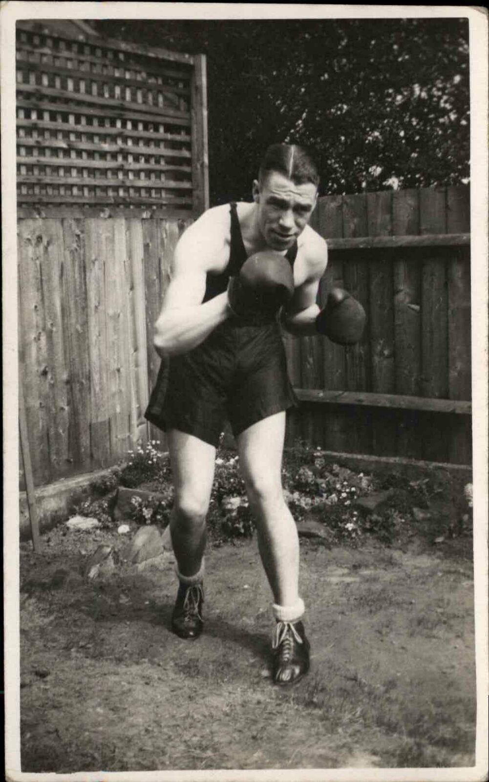 Boxing - Boxer Nice Stance Action Pose Gloves Shorts Bulge Real Photo ...