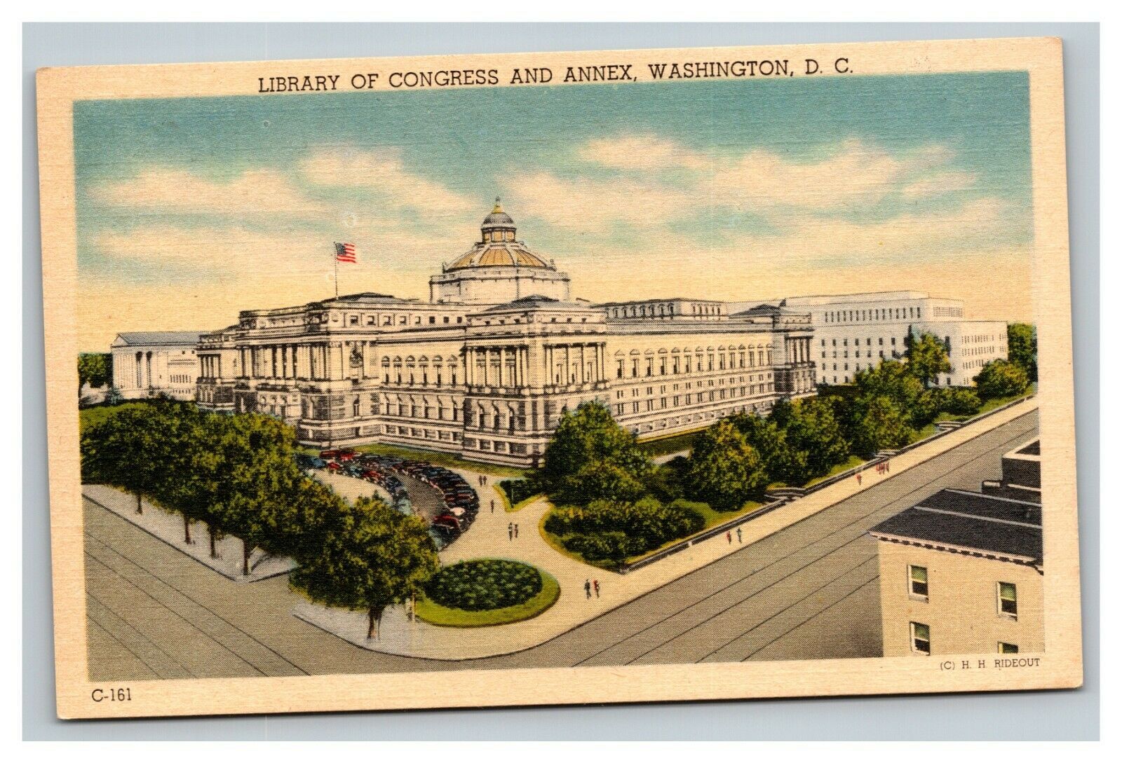 Vintage 1940's Postcard Panoramic View of the Library of Congress ...