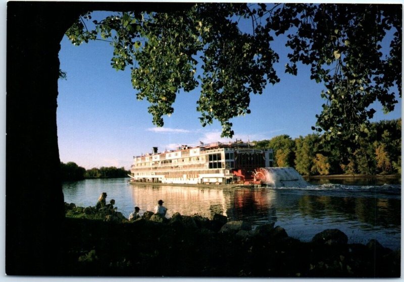 Postcard - Mississippi River paddle-wheeler, Bay Point Park - Red Wing ...