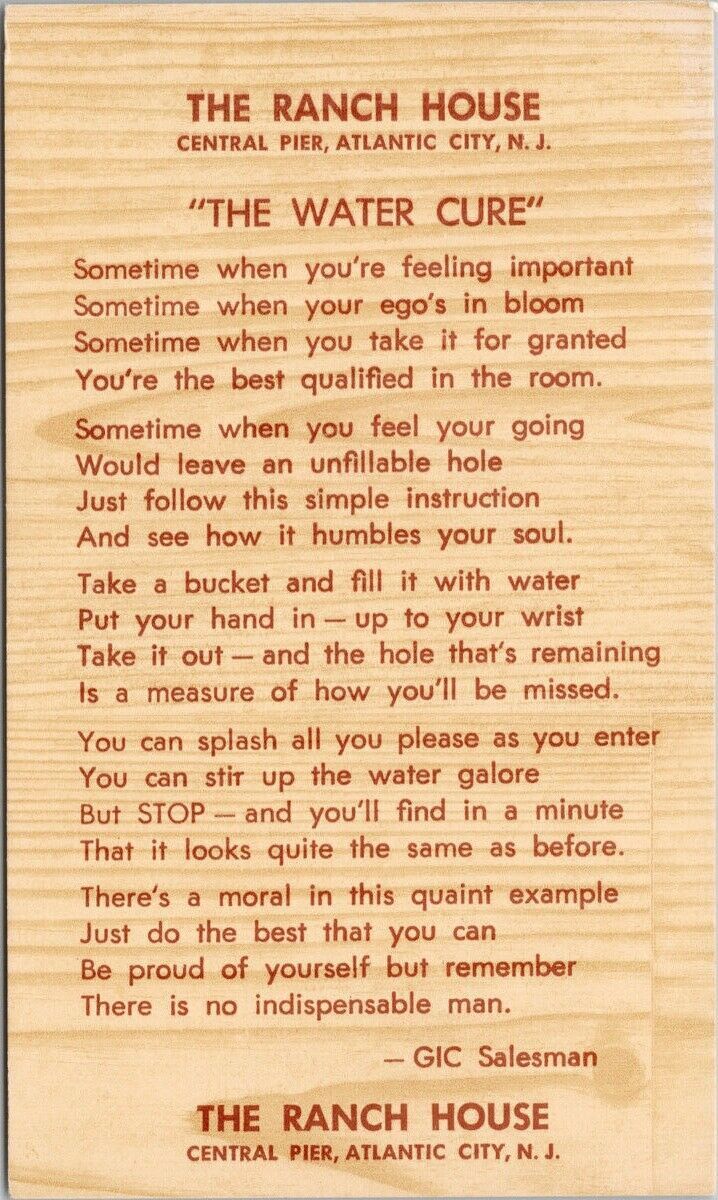 Atlantic City NJ The Ranch House Central Pier The Water Cure Postcard ...