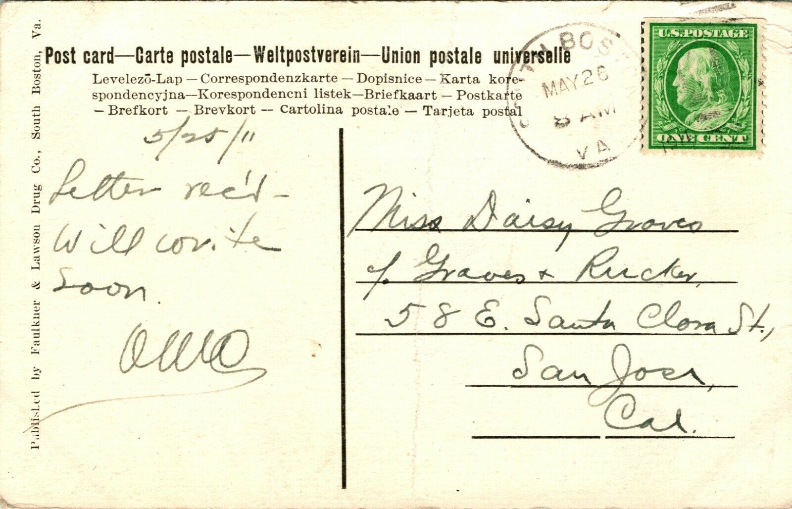 Vtg Postcard 1911 Electric Power House and Dam on Dan River South ...