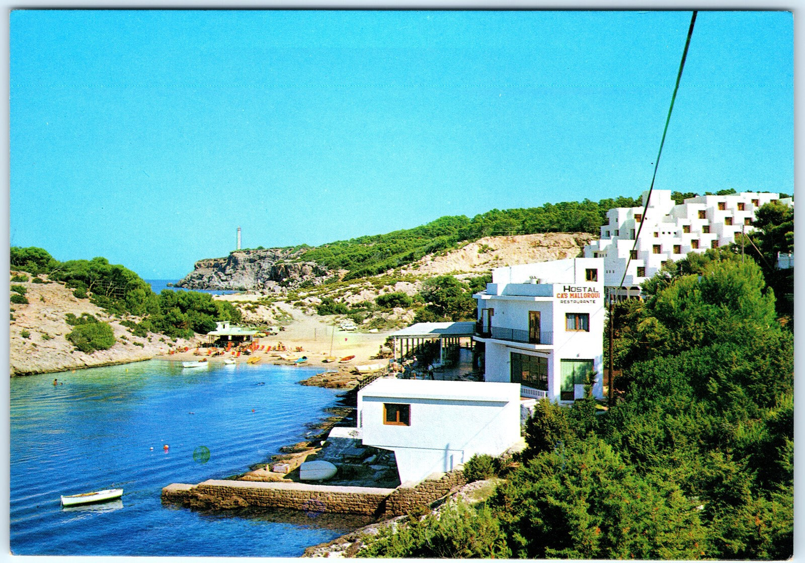 c1970s Ibiza, Spain Portinatx Port de Rei Beach Resort Lighthouse 4x6 ...