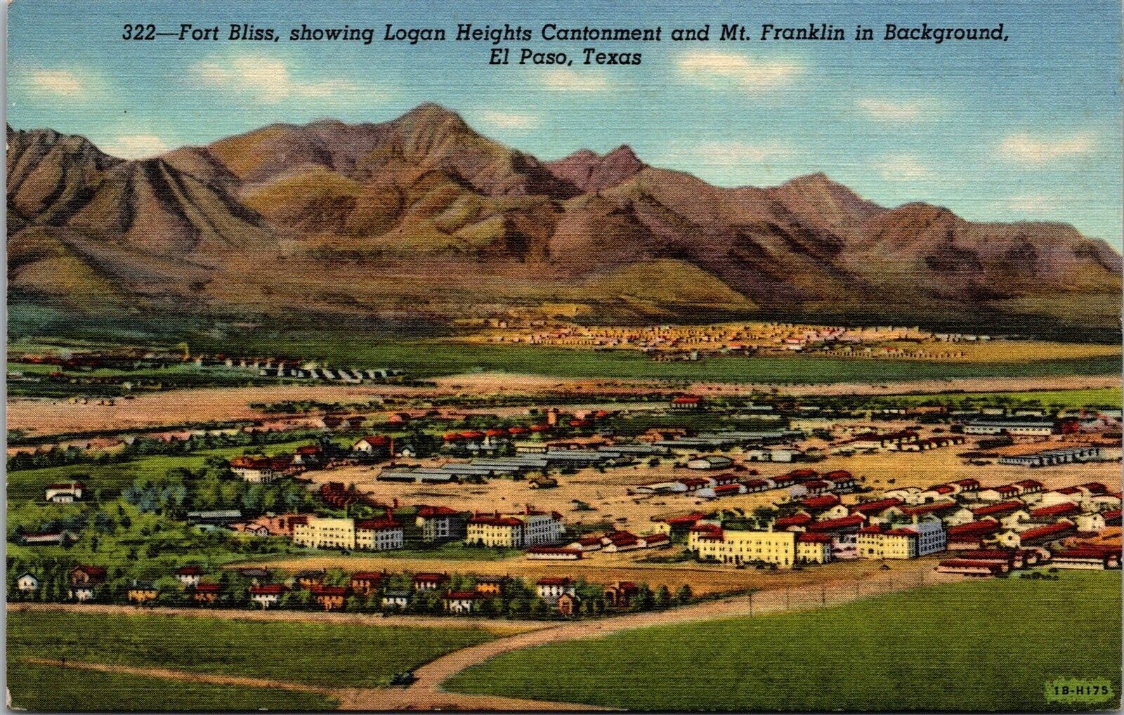 Vtg El Paso Texas TX Fort Bliss Logan Heights Containment Mt Franklin ...