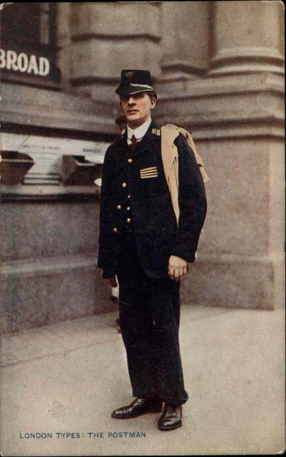 Antique Postcard LONDON TYPES The Postman Postal Worker MAILMAN ...