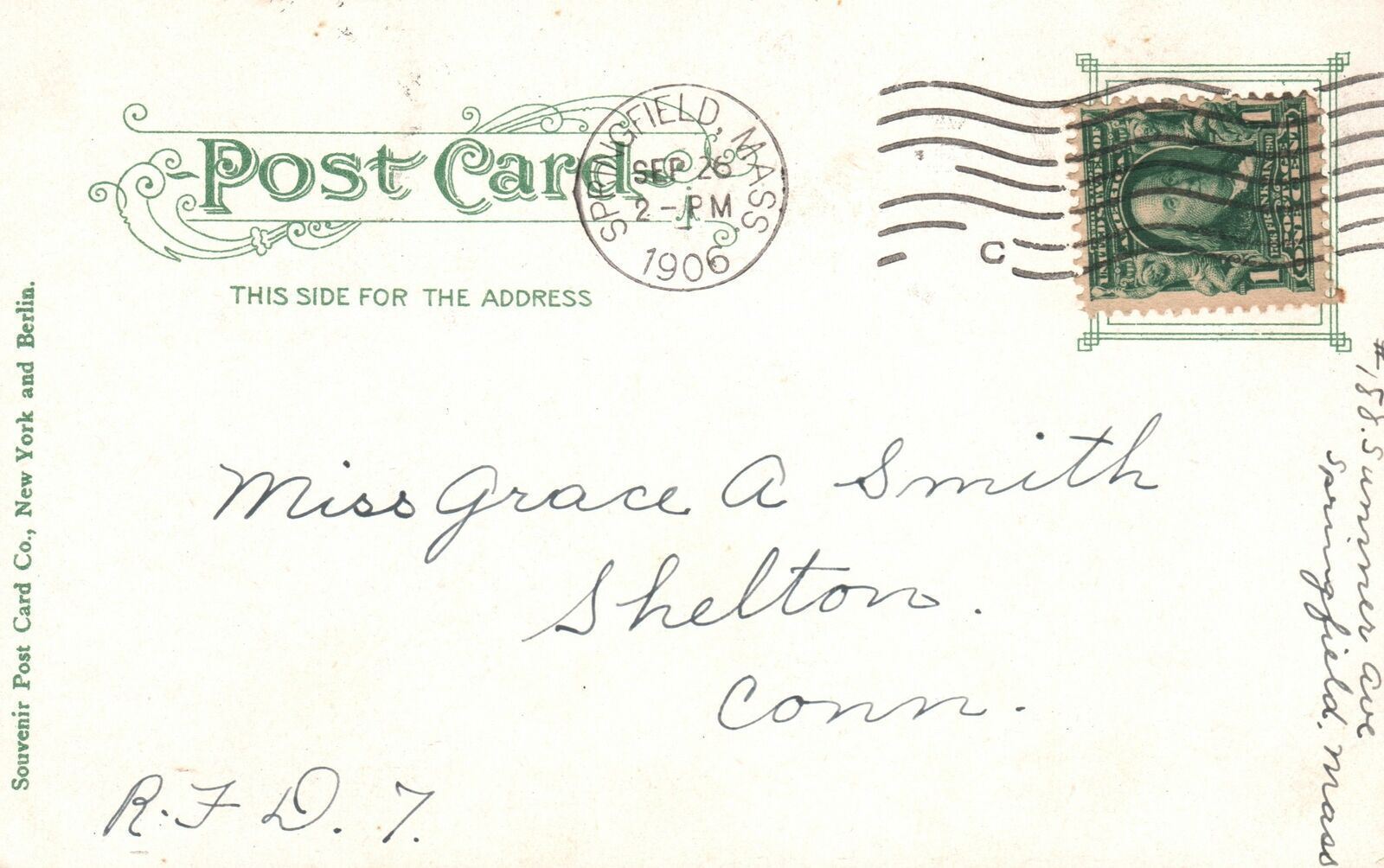 Vintage Postcard 1906 Laurel Hill Forest Park Landmark Springfield ...
