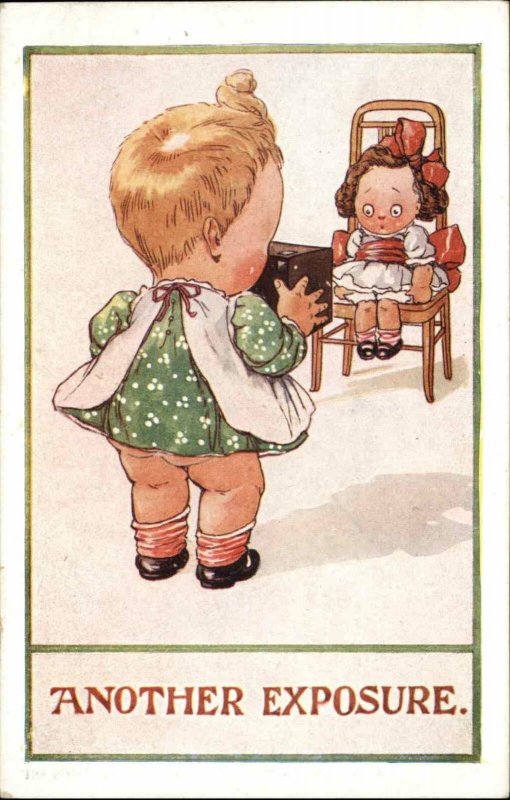Bare Butt Kid Photographer Camera Little Girl ANOTHER EXPOSURE Postcard ...