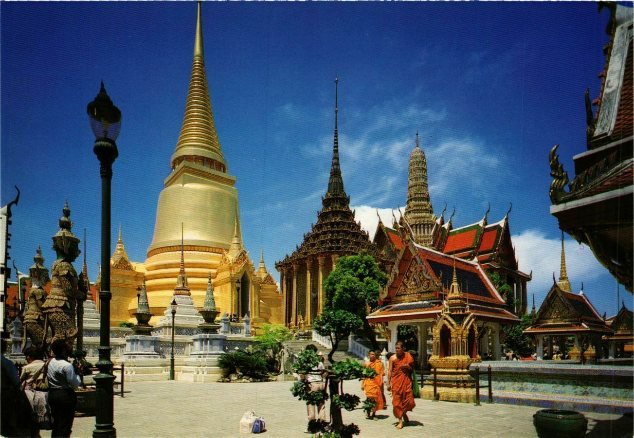 CPM AK THAILAND The Golden Pagoda, the Mondhop and the Prasart-pradhep ...