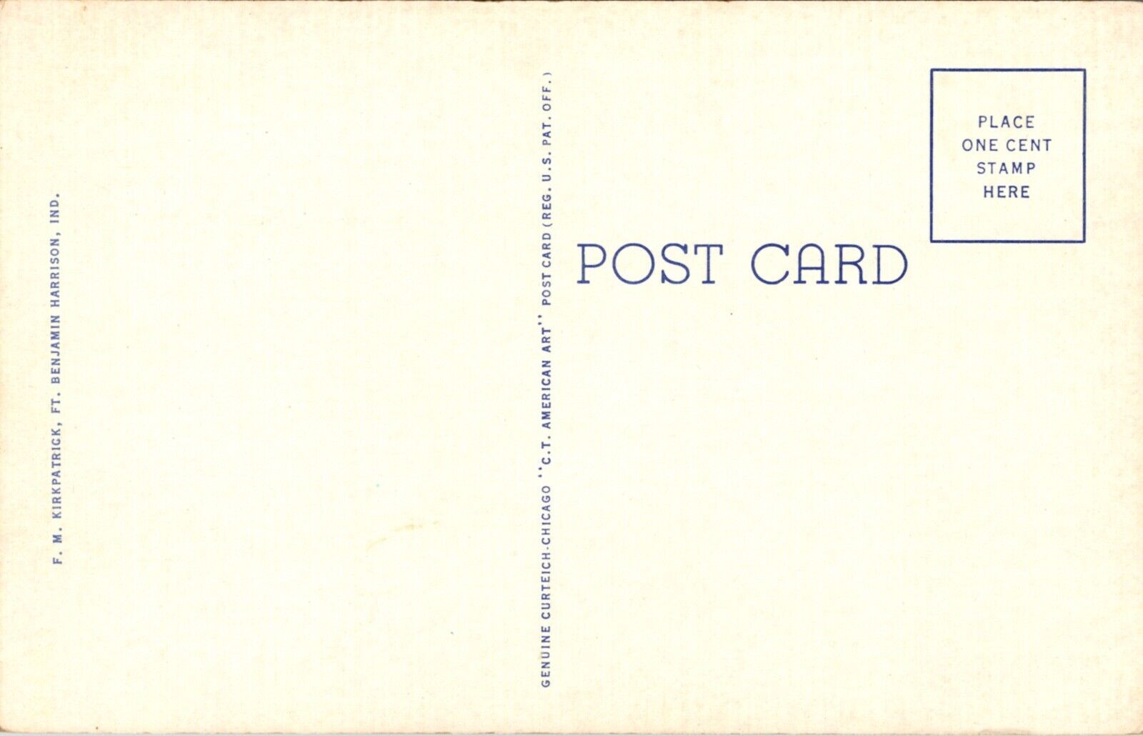 Linen Postcard Clothing Warehouse at Fort Benjamin Harrison, Indiana ...