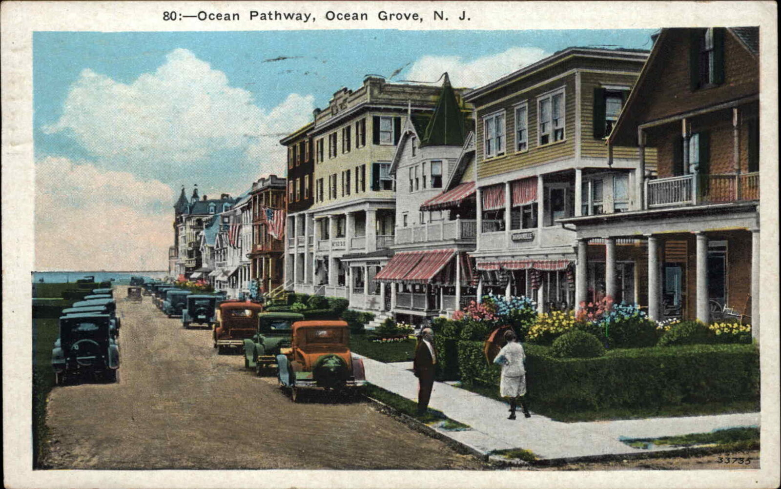 Ocean Grove New Jersey Nj Ocean Pathway Classic 1920s Cars Vintage ...